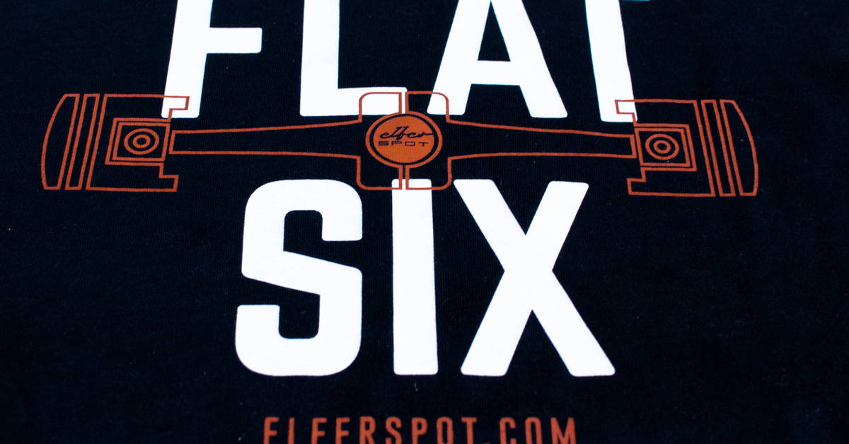 T-Shirt FLAT SIX - Black - Driver's Collection - Elferspot Shop