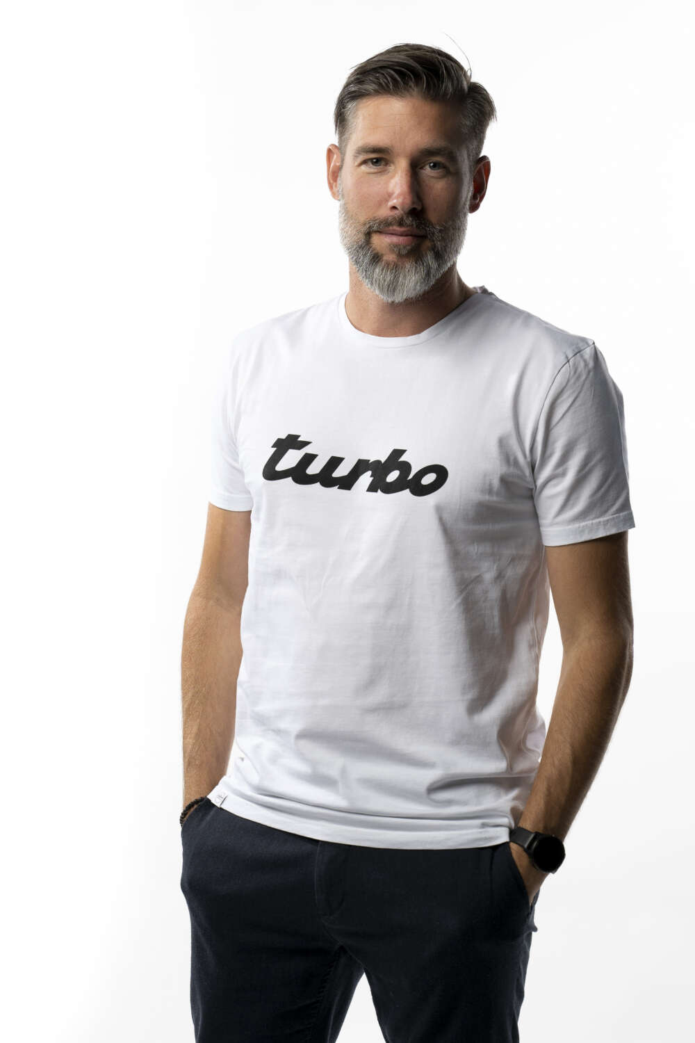 T-Shirt Turbo - White - Driver's Collection - Elferspot Shop