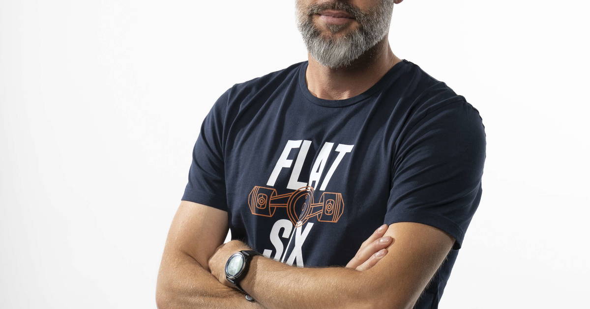 T-Shirt Flat Six - Navy - elferspot.com - Elferspot Shop