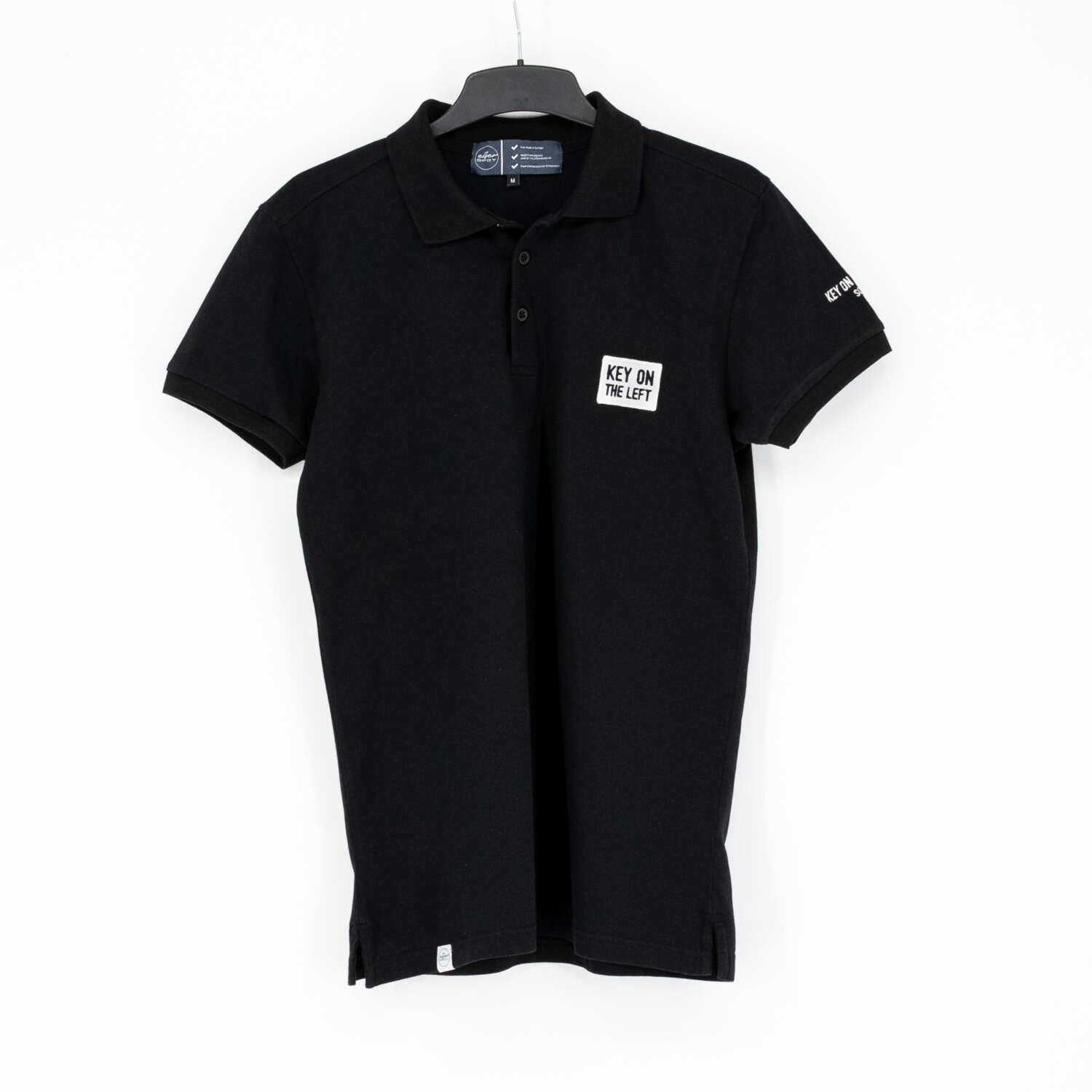 Polo Shirt Key on the left Schwarz - Driver's Collection - Elferspot Shop