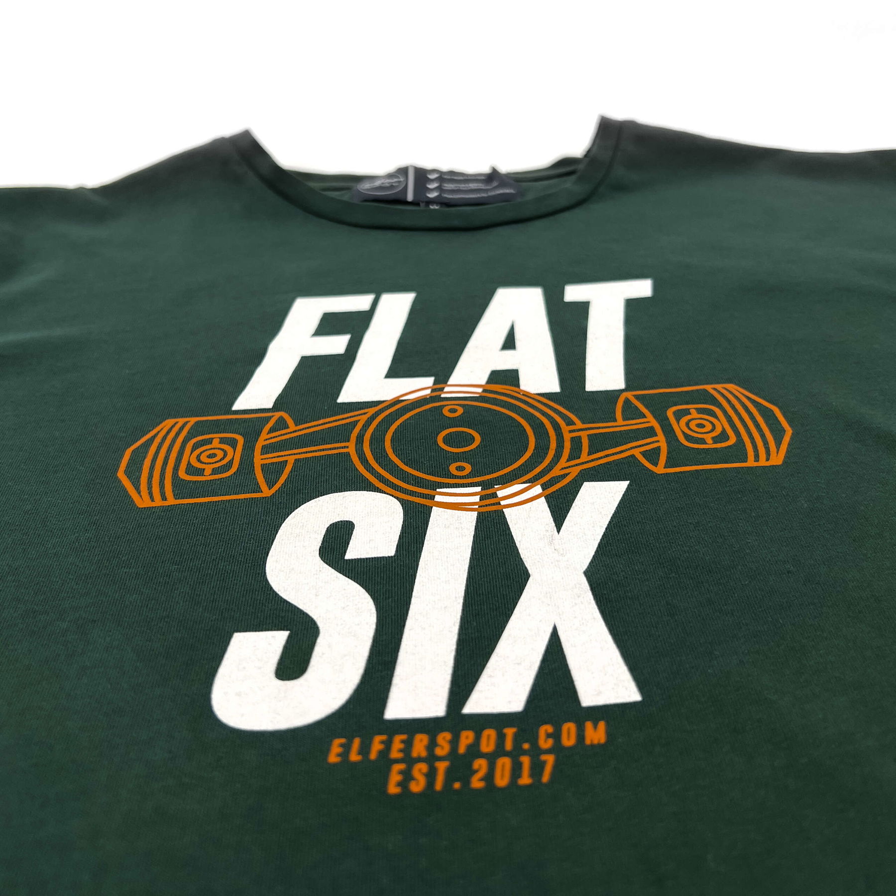T-Shirt Flat Six Green - elferspot.com - Elferspot Shop
