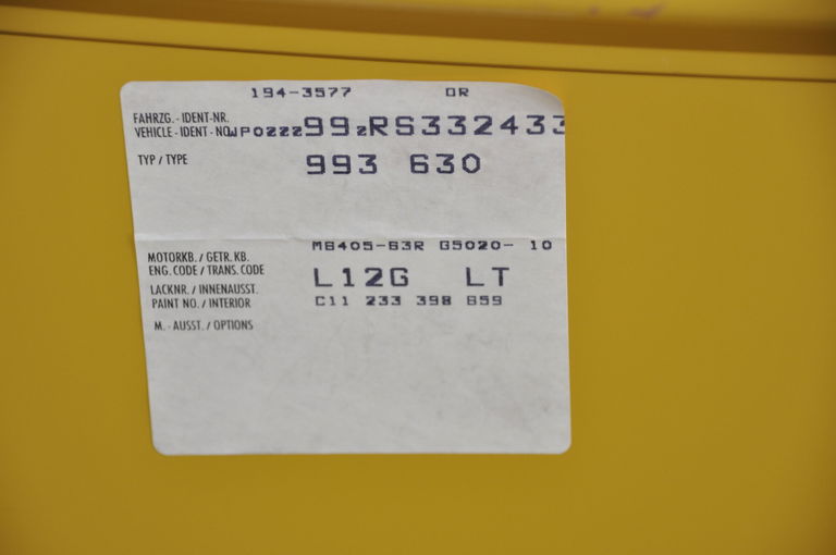 Porsche 993 Carrera 1994 - elferspot.com - Marktplatz für Porsche ...