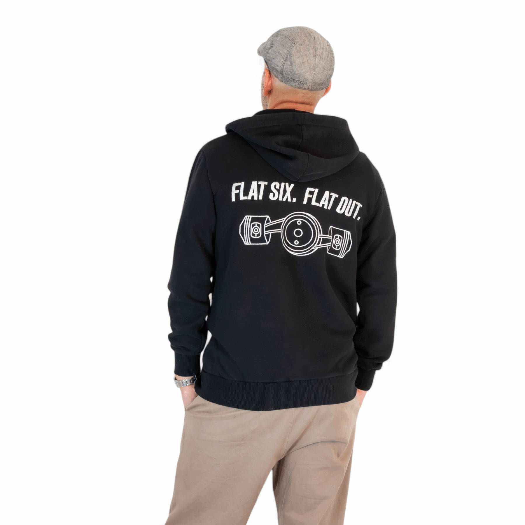 Hoodie Jacket Flat Six. Flat Out. - elferspot.com - Elferspot Shop